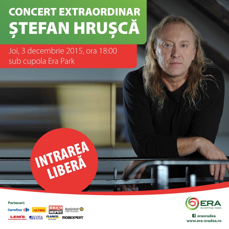 Stefan Hrusca vine cu colindul la ERA Park!