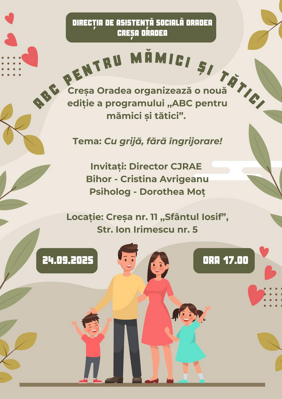 „ABC pentru mamici și tatici”: Sfaturi și sprijin pentru parinții...